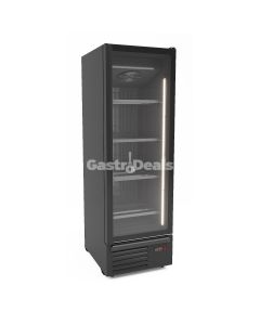 Vrieskast glasdeur zwart 500L | Gastrodeals